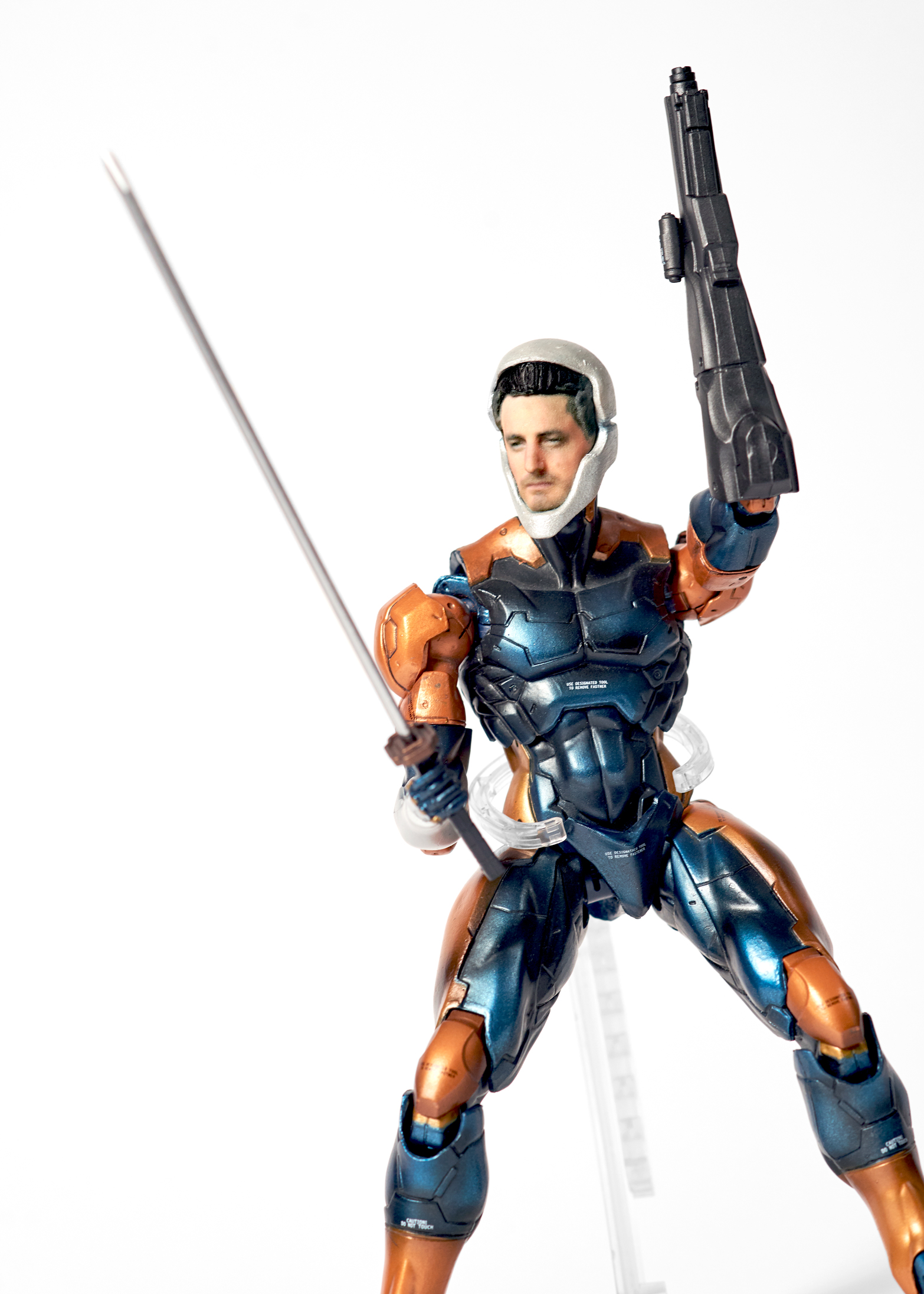 Custom 3D Printed Metal Gear Solid 'Grey Fox' Action Figure
