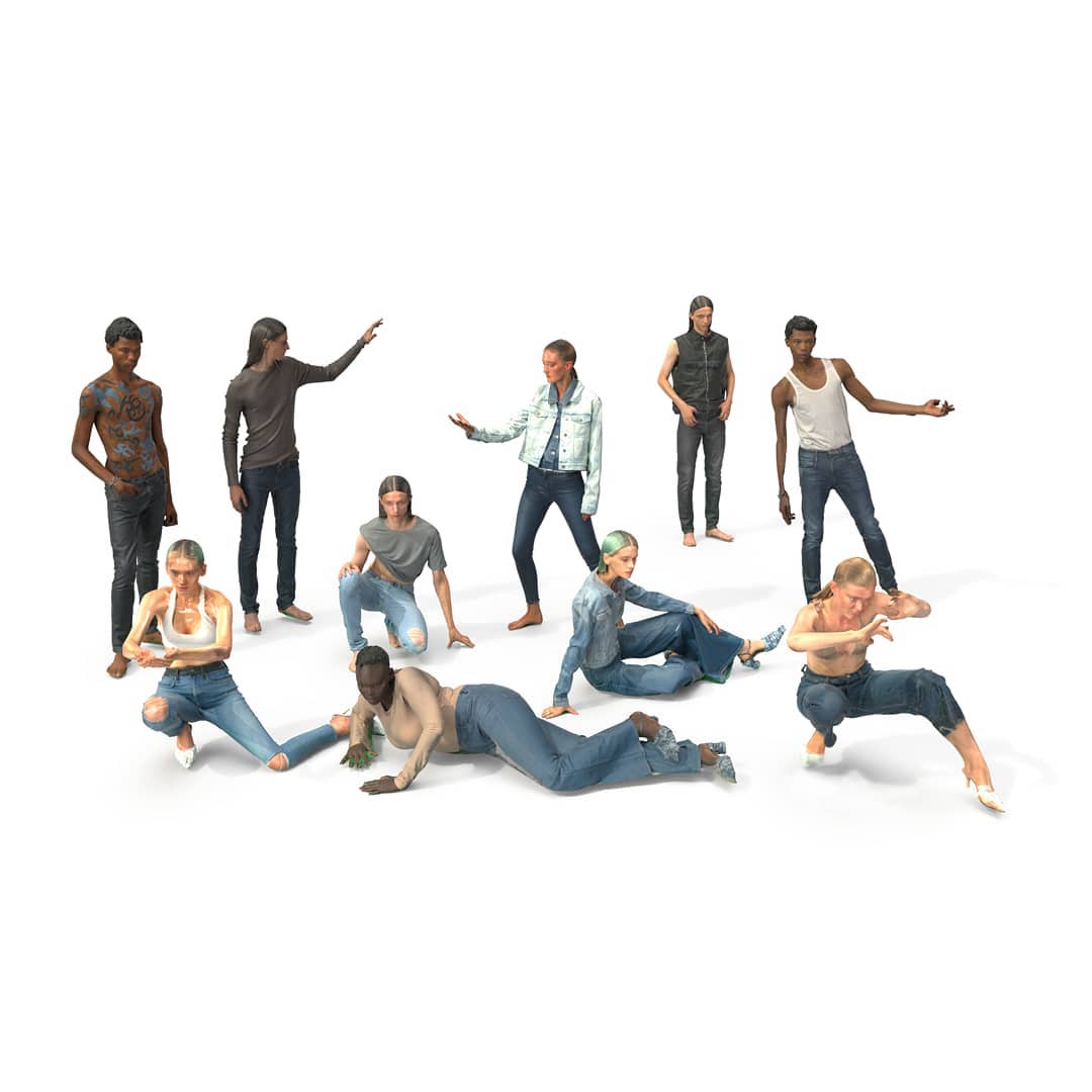 3D scanning clothing for Selfridges Denim Campaign